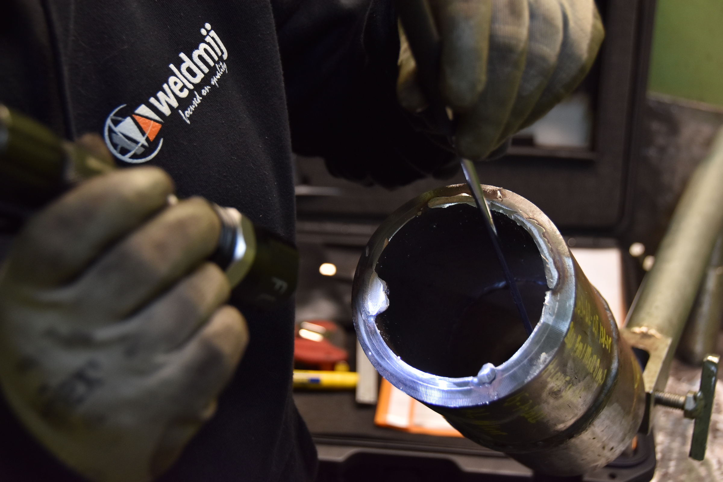 Visuele inspectie lassen - Weldmij